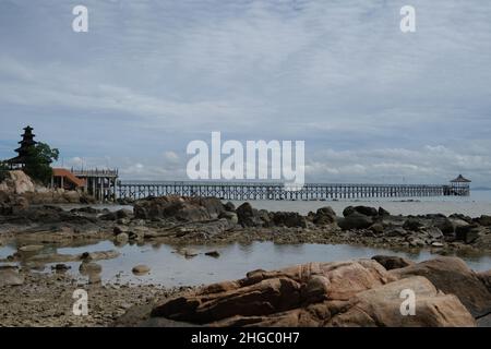 Indonesia Batam - Jetty at Turi Beach Resort Stock Photo - Alamy