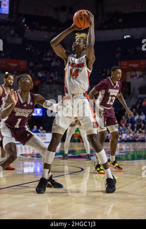 January 19, 2022: Florida Gators guard Brandon McKissic (23) runs the ...