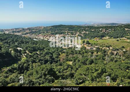 Viewpoint of the Cornice in Teià in the Maresme region, province of ...
