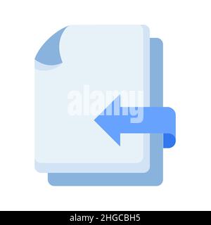 merge document file paper page merging single isolated icon with outline style vector ...