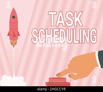 Conceptual display My Tasks, Word Written on assigned piece of work ...