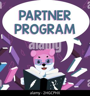 Text showing inspiration Partner Program. Business concept business ...