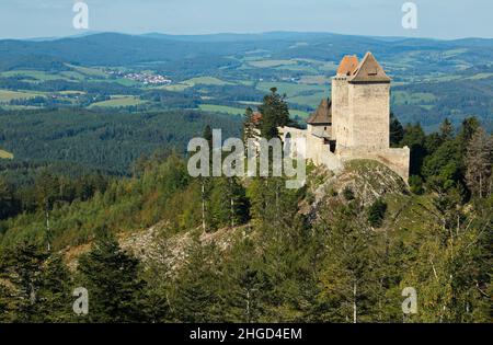 Kasperk castle near Kasperske Hory,Plzen Region,Czech republic,Europe ...