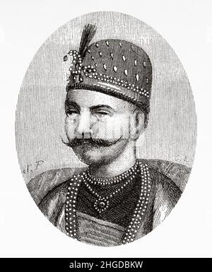 Portrait of Tantia Tope. Tatya Tope (1814-1859) was a general in the Indian Rebellion of 1857 ...