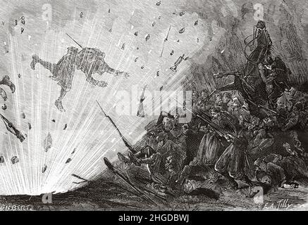 Ottoman Empire historical development old map Stock Photo - Alamy