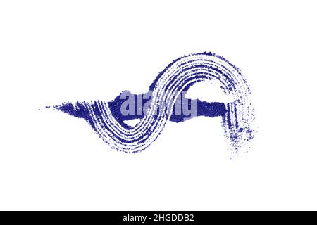 Purple eye shadow waved isolated on white background Stock Photo - Alamy