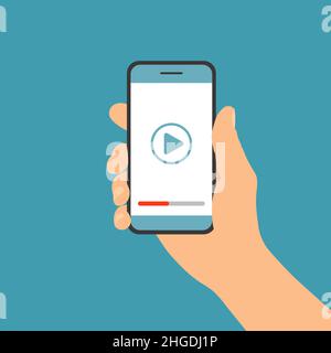 smartphone device with media player technology vector illustration ...