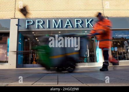 A branch of Primark in Burnley, Lancashire, as around 400 jobs are set ...