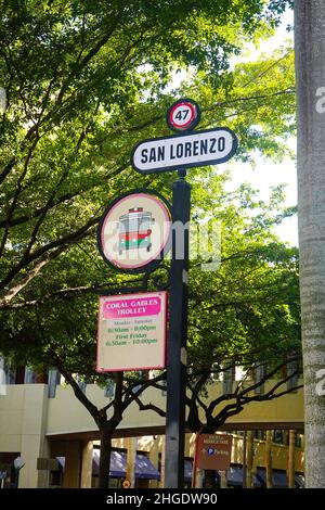 Coral Gables Miami Florida public parking garage electric vehicle EV ...