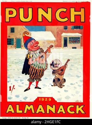 Vintage cover of the satirical Punch Magazine summer number 1931 Stock ...