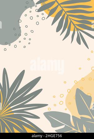 Floral framed invitation card vector Stock Vector Image & Art - Alamy