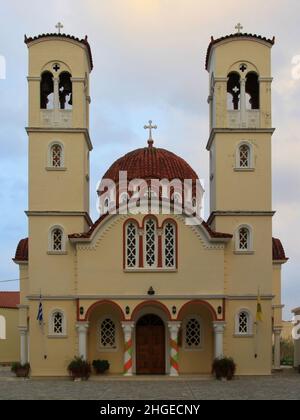 Church in Georgioupoli on Crete in Greece,Europe Stock Photo - Alamy