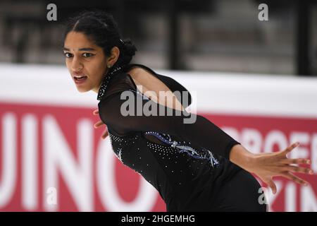 Tara PRASAD (IND), during Women Free Skating, at the ISU Four ...
