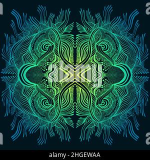 Fantastic space psychedelic trippy abstract texture, neon gradient ...