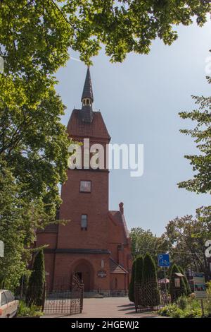 Zelenogradsk, Russia - August 07 2019: the view of a pedestrian street ...
