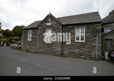 hawkshead school built in 1863 hawkshead village lake district, cumbria ...