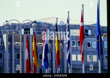 Archives 90ies: Construction of Interpol Headquarter building, Lyon ...