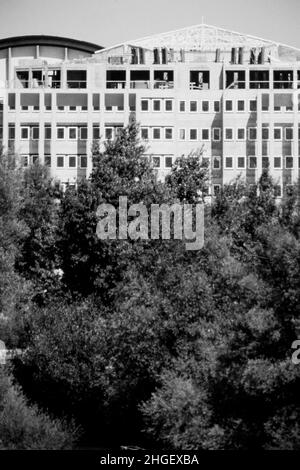 Archives 90ies: Construction of Interpol Headquarter building, Lyon ...