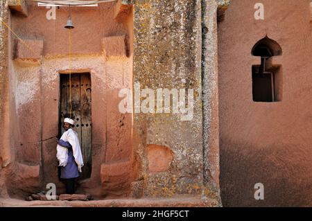 Biete Gabriel Rufael rock-hewn church, Lalibela, Ethiopia Stock Photo ...