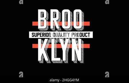 brooklyn new york america urban t-shirt monogram text vector template ...