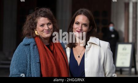 pic shows: Jamie Klingler, right and Anna Birley left RTS organisers ...