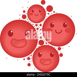 White blood cell with happy face illustration Stock Vector Image & Art ...