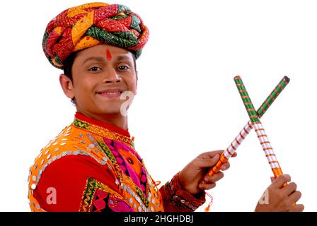 Dandiya sticks. Raas Garba or Dandiya Raas is the traditional folk ...