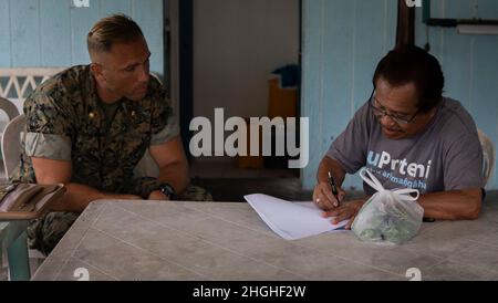 U.S. Marine Corps Maj. Thomas Thornton, a civil affairs officer for ...