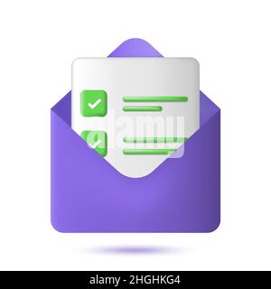 document in envelope Stock Vector Image & Art - Alamy