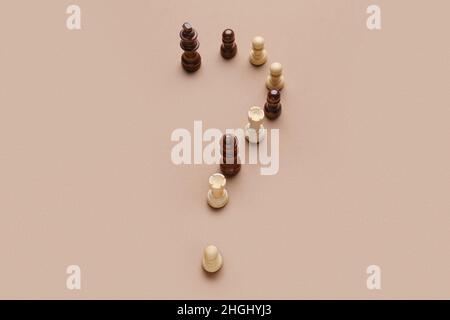 question mark and chess Stock Photo - Alamy