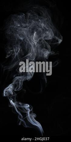 White smoke over black background for overlay Stock Photo - Alamy