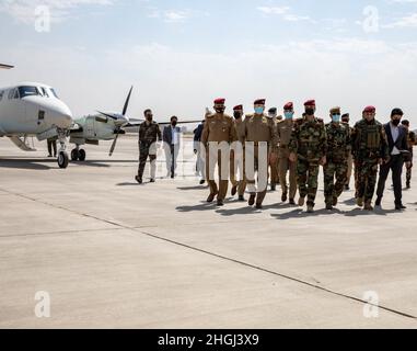 On August 12, 2021 at Erbil Air Base, Iraq, Military of Peshmerga Chief ...