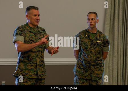 U.S. Marine Corps Col. Stephen Lightfoot, on-coming commanding officer ...