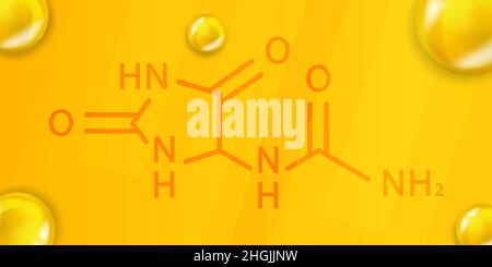 Allantoin molecular structure. Allantoin skeletal chemical formula ...