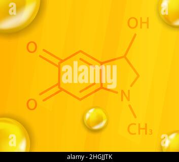 Adrenochrome molecular structure. Adrenochrome skeletal chemical ...