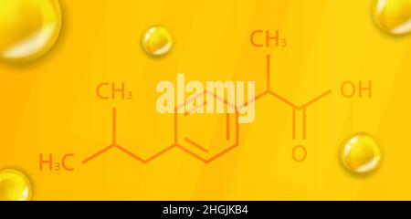 Ibuprofen molecular structure. Ibuprofen skeletal chemical formula ...