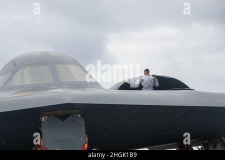 Senior Airman Kyaime Rolle, a crew chief with the 509th Aircraft ...