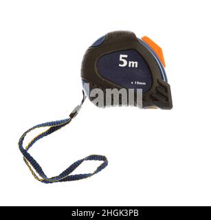 isolated - meter tape cut out on white background Stock Photo - Alamy