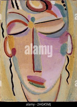 Alexej von Jawlensky – Meditation on a Gold Background (Meditation auf ...