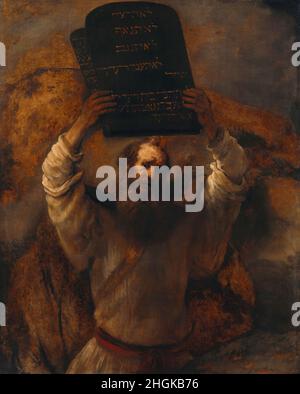 Rembrandt - Moses with the Ten Commandments Stock Photo - Alamy