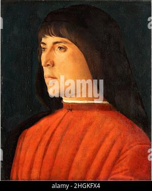Ritratto di giovane - oil on wood 26,7 x 21,3 cm - Bellini Giovanni ...