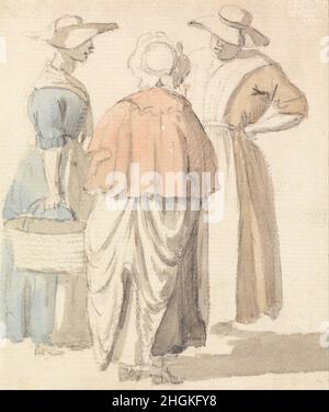 The Gossips by Samuel Scott Stock Photo - Alamy