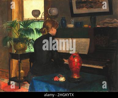 Moment Musicale 1883 by Charles Frederic Ulrich Stock Photo - Alamy