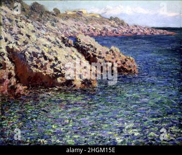 The painting The Mediterranean (Cap d'Antibes) by Claude Monet captures ...