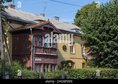 Zelenogradsk, Russia - August 07 2019: the view of a pedestrian street ...