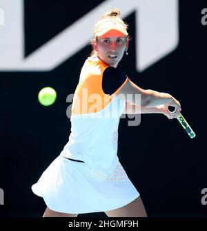 Melbourne, Australia. 22nd Jan, 2022. Elise Mertens in third round ...