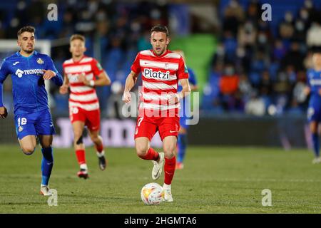 Getafe, Spain. 20th Jan, 2022. Stefan Mitrovic (Getafe) Football/Soccer : Spanish "La Liga ...