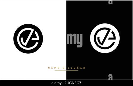 JE, EJ Abstract Letters Logo Monogram Stock Vector Image & Art - Alamy