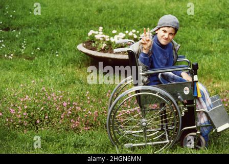 Romanian actor Tedy Necula during the filming of the movie "Noro" (2002 ...
