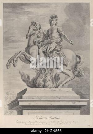 A statue of Marcus Curtius on horseback 1960 by Gian Lorenzo Bernini ...